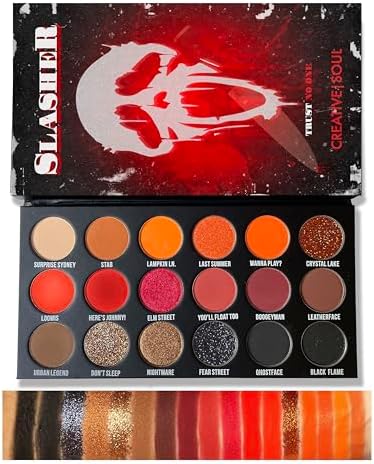 Amazon.com : Creative Soul Cosmetics Slasher Eyeshadow Palette, Horror ...