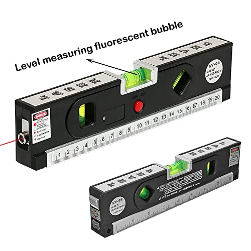 Laser Level Tape Measuring Multipurpose Spirit Level Laser Horizontal ...