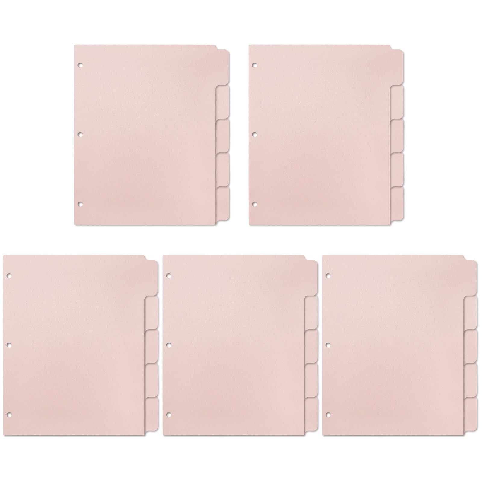 Snapklik.com : (5 Sets) Pink Binder Dividers For 3 Ring Binders ...