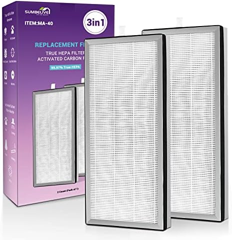 H13 HEPA Replacement Filter Medify MA-25 Air Purifier Replacement ...