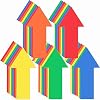 40 Pieces 8 Inch Arrow Sticker,Removable Adhesive Directional Sign ...