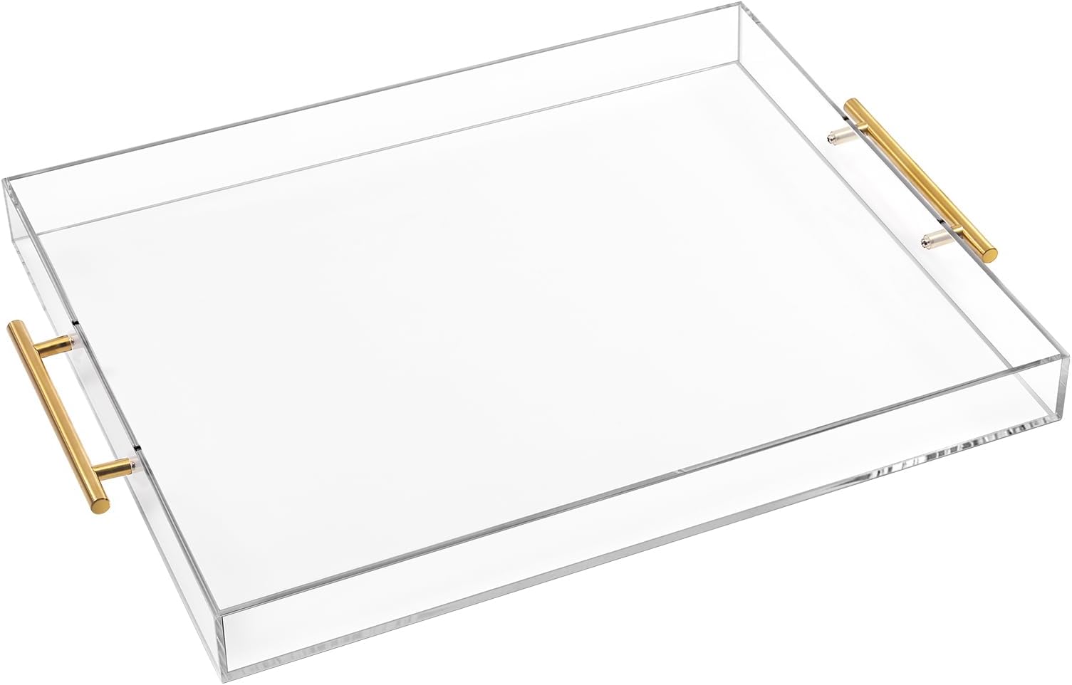 Amazon.com: 11x14 Clear Acrylic Tray with Gold Handle, Acrylic Tray for ...