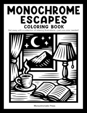 Amazon.com: Monochrome Coloring Book: Black and White, Simple and ...