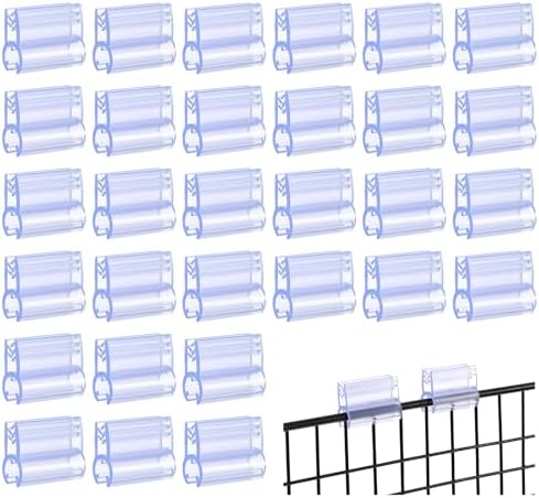 Amazon.com: 30Pcs Grid Wall Sign Holder Clips,Upgrade Wire Shelf Label ...
