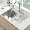 BoomHoze 33x19 Drop In Kitchen Sink Workstation 16 Gauge Stainless ...
