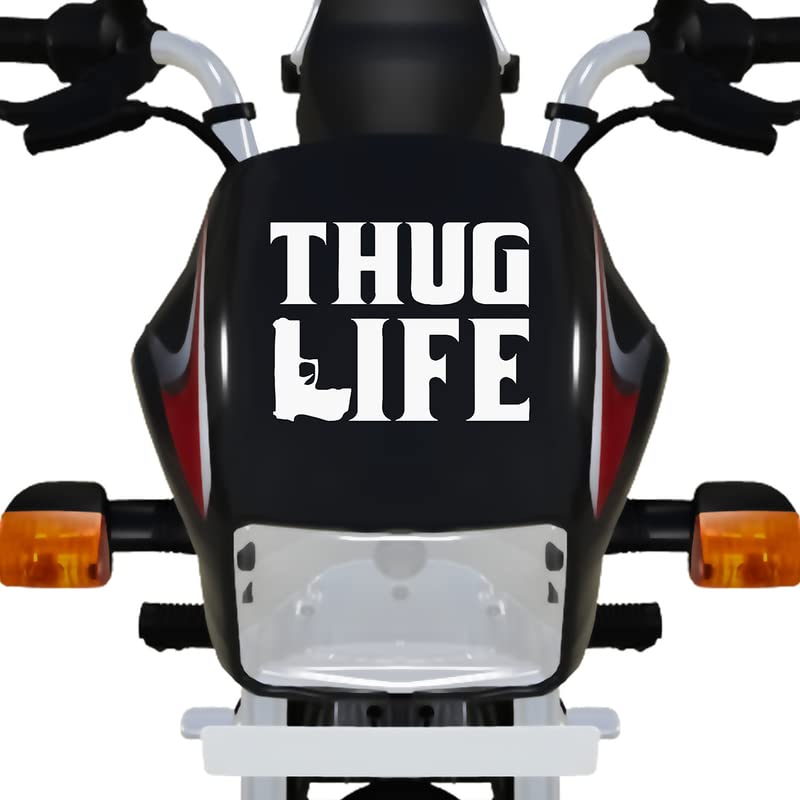 Dikoria Thug Life Bike Sticker for Racer Bike, Sports Bike, Scooter ...