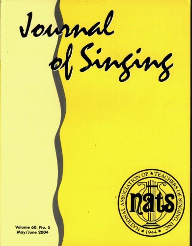 Journal of Singing: The Official Journal of the National Assoc. of ...