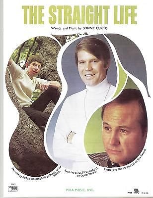 Sheet Music 1968 The Straight Life Glen Campbell 207: Amazon.com: Books