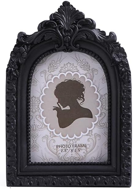 Amazon.com - SIKOO Vintage Mini Picture Frame 2.5 × 3.5 Ornate Black ...