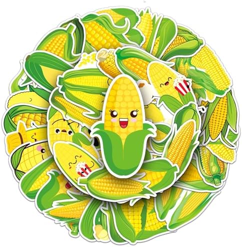 Amazon.com: 50 Packs Corn Stickers Water Bottles Laptop Phone Computer ...