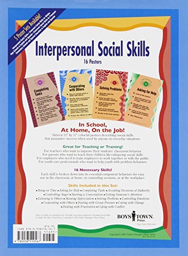 Interpersonal Social Skills Poster Set: 16 posters, 11 x 17 inches ...