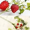 Amazon.com: CYYZB 10 PCS Artificial Strawberry Plants, Fake Strawberry ...