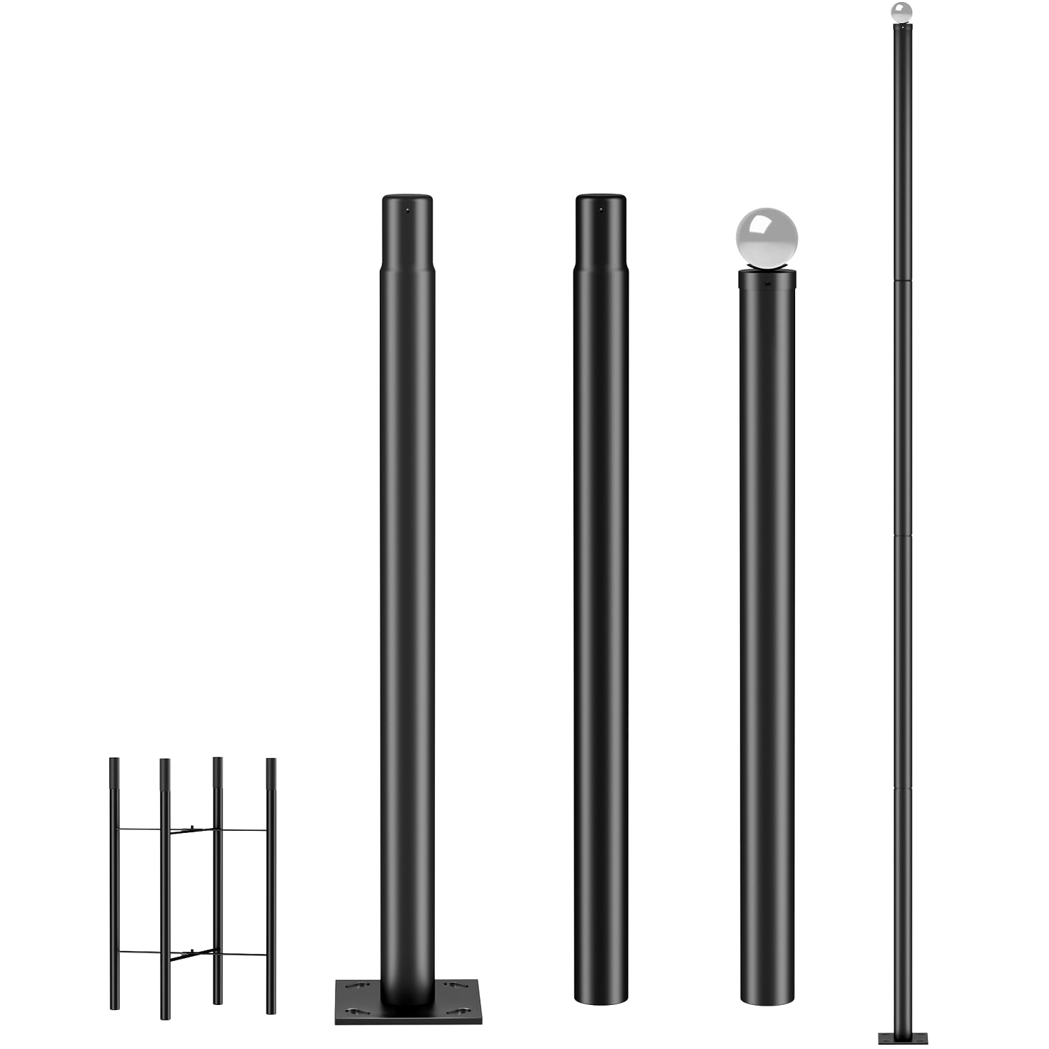 10ft Tall Street Light Pole Outdoor Street Lamp Post Solar | Desertcart ...