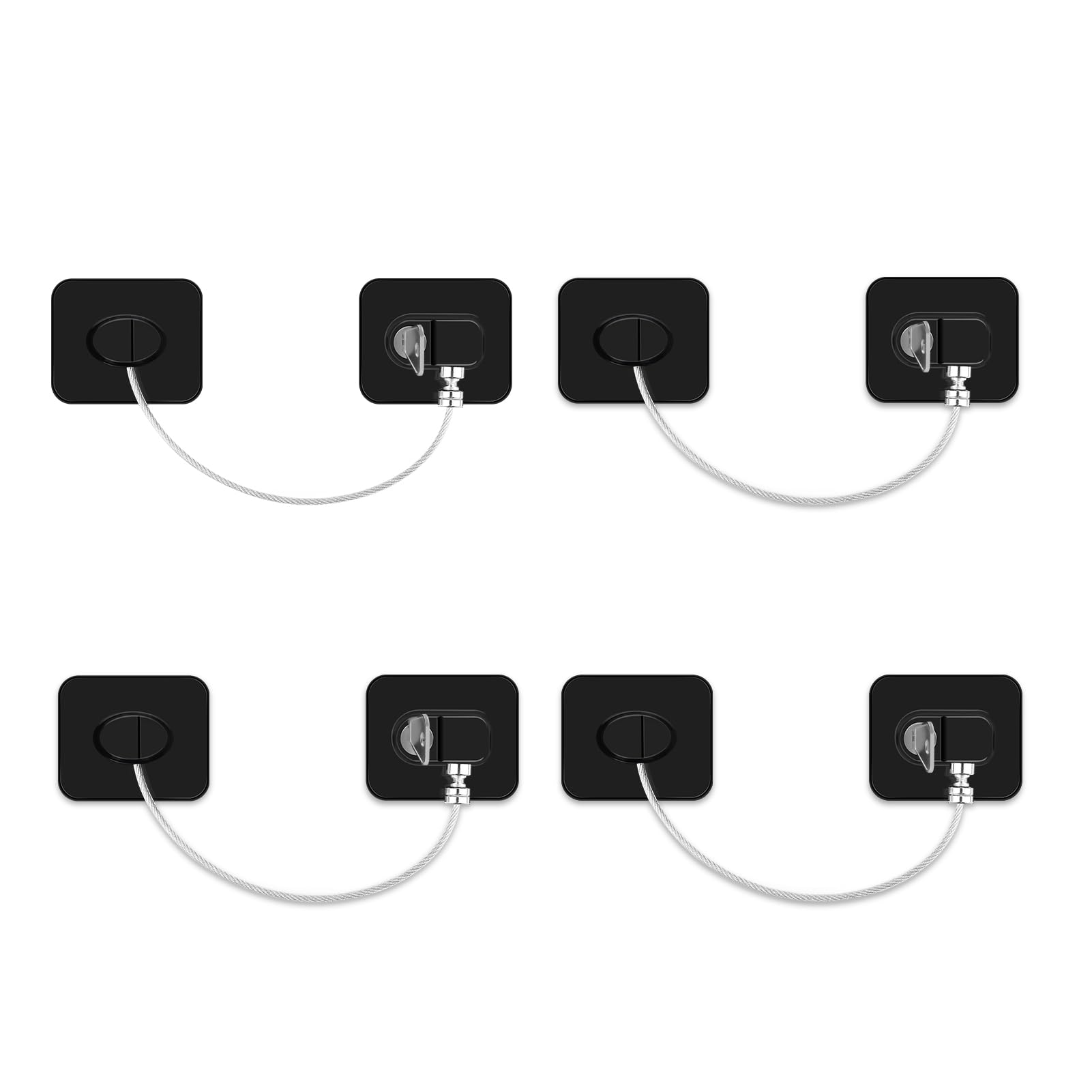 Falrody Fridge Lock, 4 Pack Refrigerator Lock with Keys, Self Adhesive ...