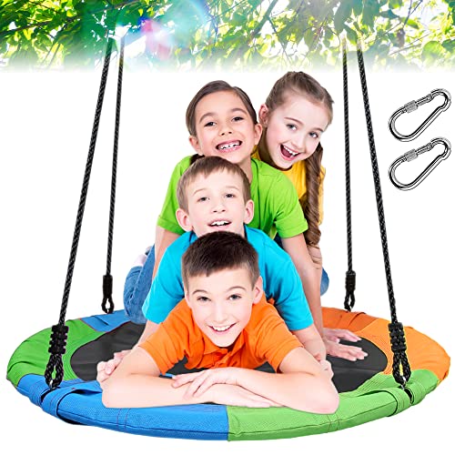 Snapklik.com : Tree Swing Saucer Swing, 40 Inch Round Swing For Kids ...