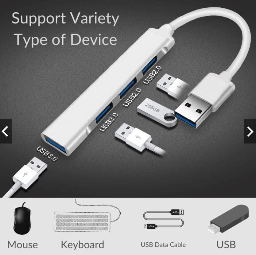 Tec-Digi USB C Hub, Slim Type C to 4 Port Ways USB 3.0 Adapter Data ...