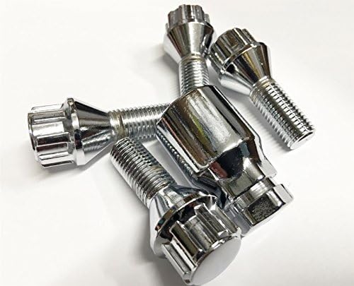 Car Alloy - Steel Locking Replacement Wheel Nut Bolt Set + Key 12mm x 1 ...