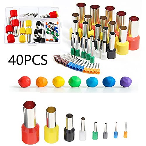 40 Pieces Polymer Clay Cutters, Stainless Steel+Plastic Indentation ...