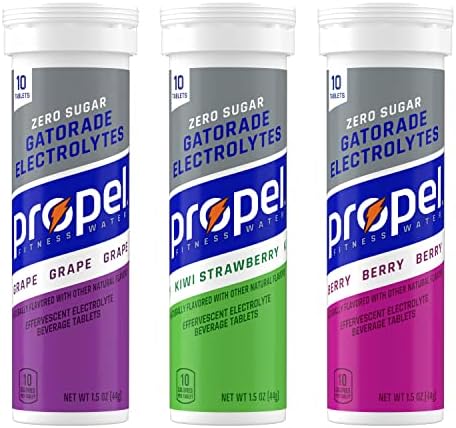 Amazon.com : Propel Tablets, 4 Flavor Variety Pack, Makes 16.9oz Fl Oz ...