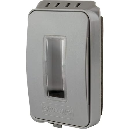 Commercial Electric Gray 1-Gang Extra Duty Non-Metallic Low Profile ...