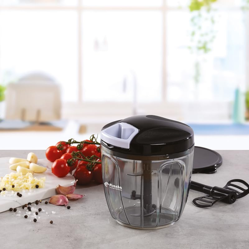 PIRANHA Pull & Chop (JUMBO) Food Processor, Multi-Function Manual Food ...