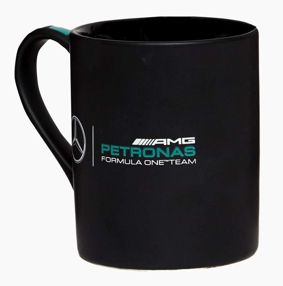 Mercedes AMG Petronas Formula 1 Team Mug Matt Black, Mercedes signature ...