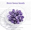 Amazon.com: 8mm Natural Amethyst Gemstone Round Loose Beads for Jewelry ...