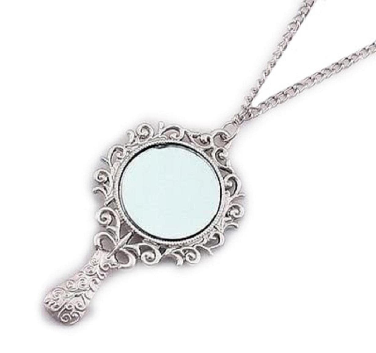 Amazon.com: New Chram Hot Vintage Fashion Silver Mirror Women Long ...