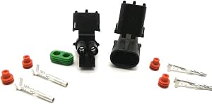 Amazon.com: 10 Set 2Pin Male and Female Weather Pack Weatherpack auto ...