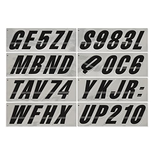 Snapklik.com : Techtron Black/Chrome 3 Alpha-Numeric Registration ...