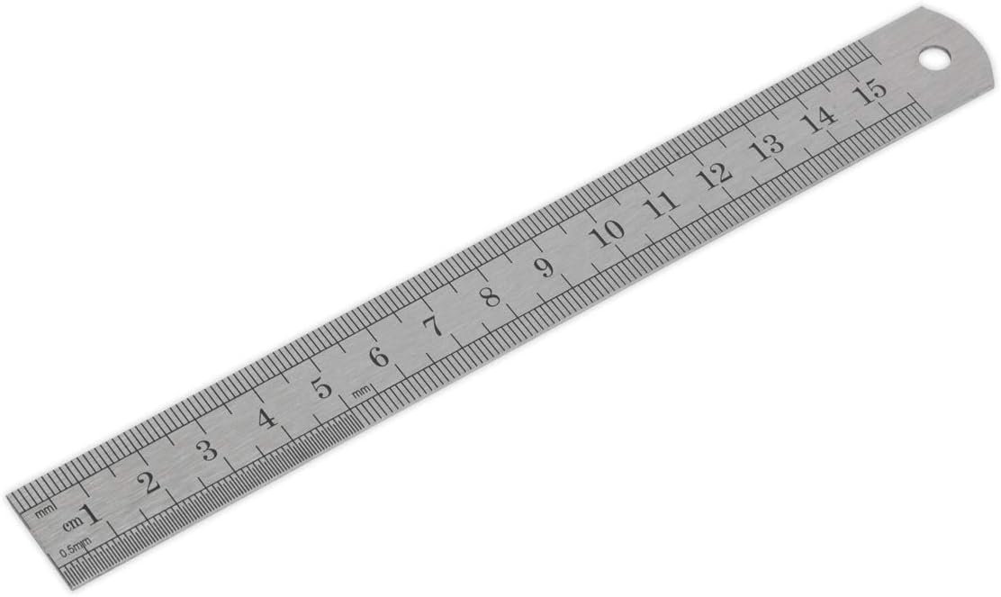 Sealey AK9640 150 mm/6-inch Steel Rule : Amazon.co.uk: DIY & Tools