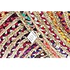 Amazon.com: COTTON CRAFT Jute Chindi Braid Rag Rug - Boho Farmhouse ...
