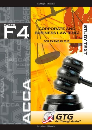 Amazon | Study Text (ACCA-F4-ST) (ACCA - F4 Corporate and Business Law ...