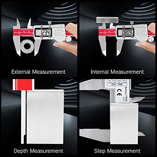 Digital Caliper, SHONSIN 6"/150mm Absolute Origin Caliper Measuring ...