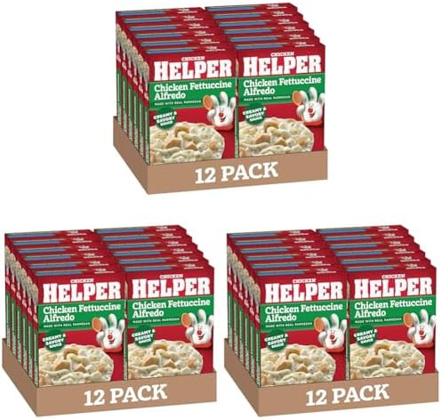Amazon.com: Chicken Helper Fettuccine Alfredo Pasta, 8.7 Ounces, 12 per ...