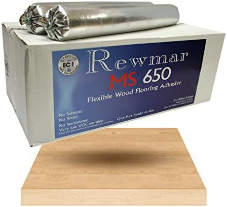 12x 600ml REWMAR MS Polymer MS650 Sausage Flexible Wood Floor Adhesive ...