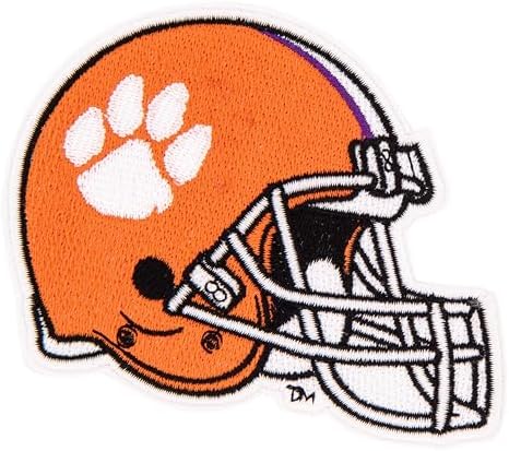Amazon.com: Orange Clemson Footprint Sport Embroidered Sew on Patch ...