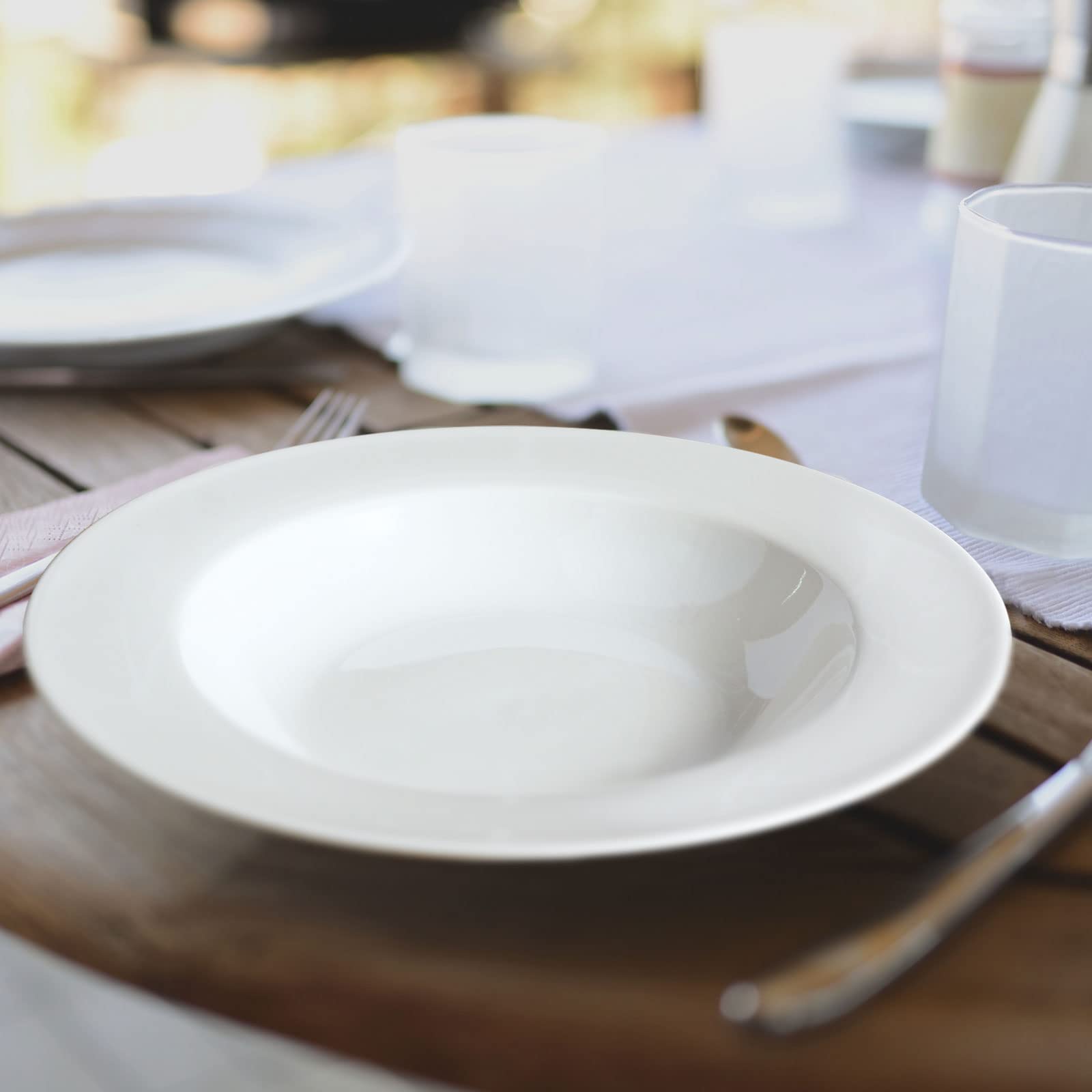 Artena 8 Ounces Pasta Bowls Set of 4, 8.5 inch Soup Bowls, Advanced ...