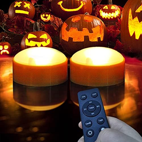 Amazon.com: iZAN 3 Pack Battery Operated LED Pumpkin Lights with Remote ...