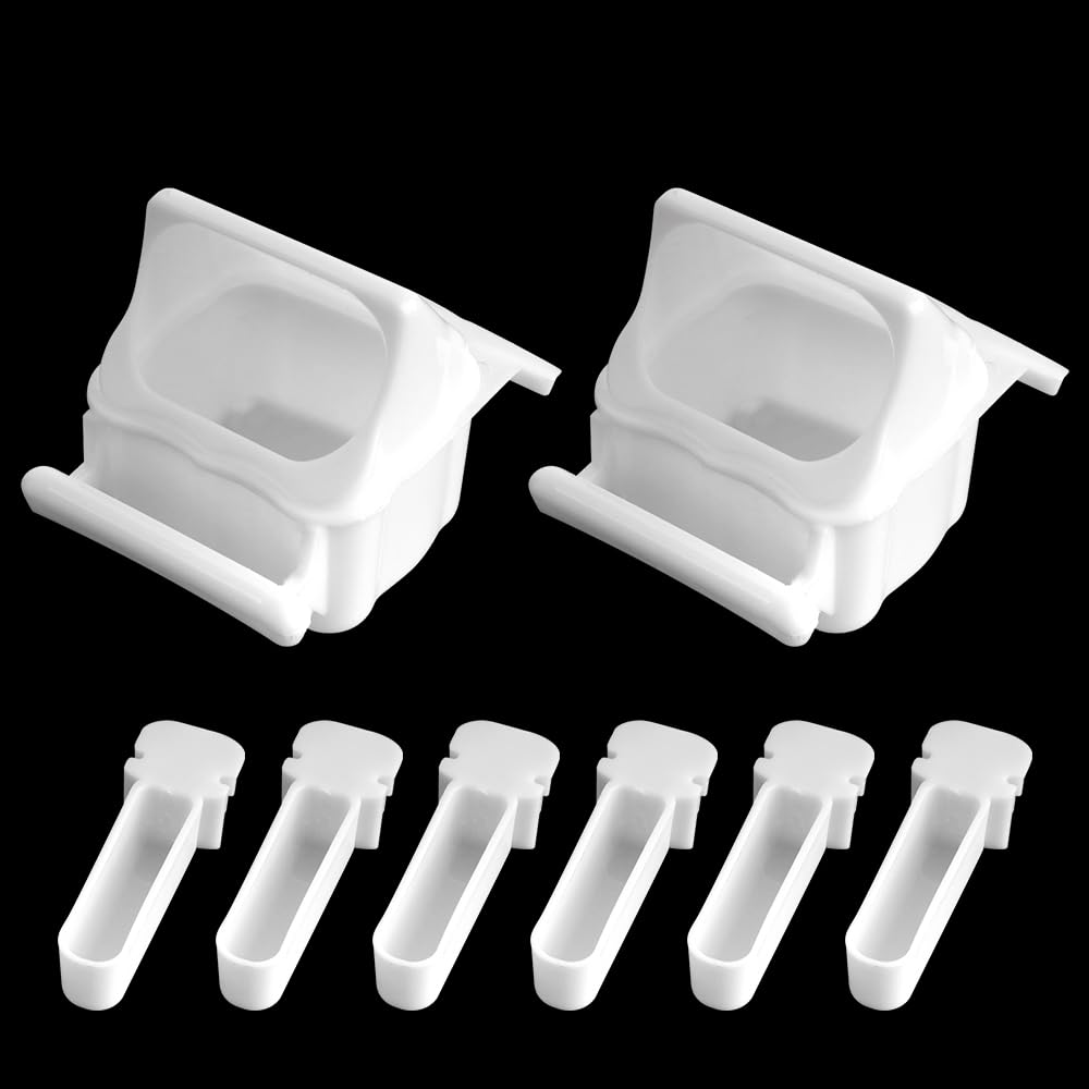 Amazon.com : 2 Pcs Small Bird Slot Feeder No Mess Cage Hanging Feeder ...