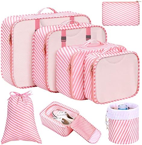 Amazon.com: DIMJ Packing Cubes, Durable Packing Cubes for Travel ...