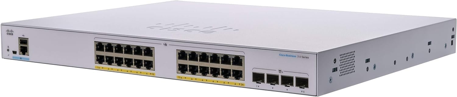 CISCO DESIGNED Business CBS350-24FP-4X Managed Switch | 24 Port GE ...
