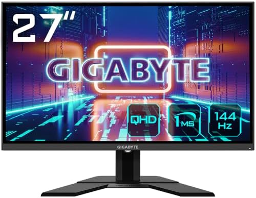 Gigabyte G27Q 27 Inch IPS QHD (2560 x 1440) 1ms 144Hz FreeSync ...