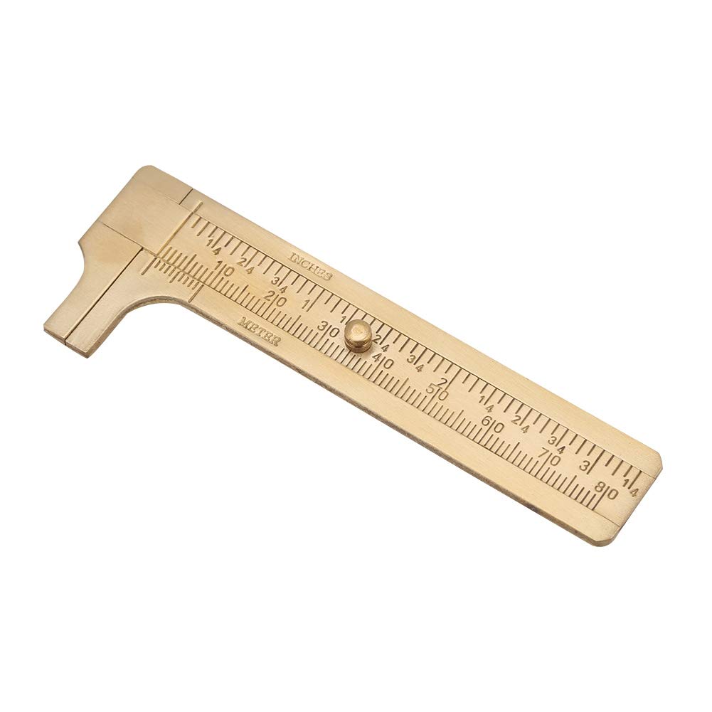 Buy Sliding Vernier Caliper Brass Caliper Brass Pocket Caliper Ruler