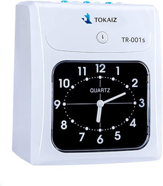 Amazon.co.jp: TOKAIZ タイムレコーダー タイムカード レコーダー 本体 TR-001s 6欄印字可能 両面印字モデル タイムカード 50枚付き 一年保証 : 文房具・オフィス用品