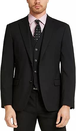 Alfani Men's Slim Fit Stretch Solid Suit Jacket Black Size 36 at Amazon ...