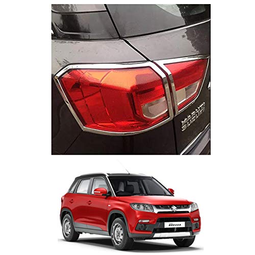 Autoflame Tail Lamp Chrome Cover for Vitara Brezza Set of 4 Pcs ...