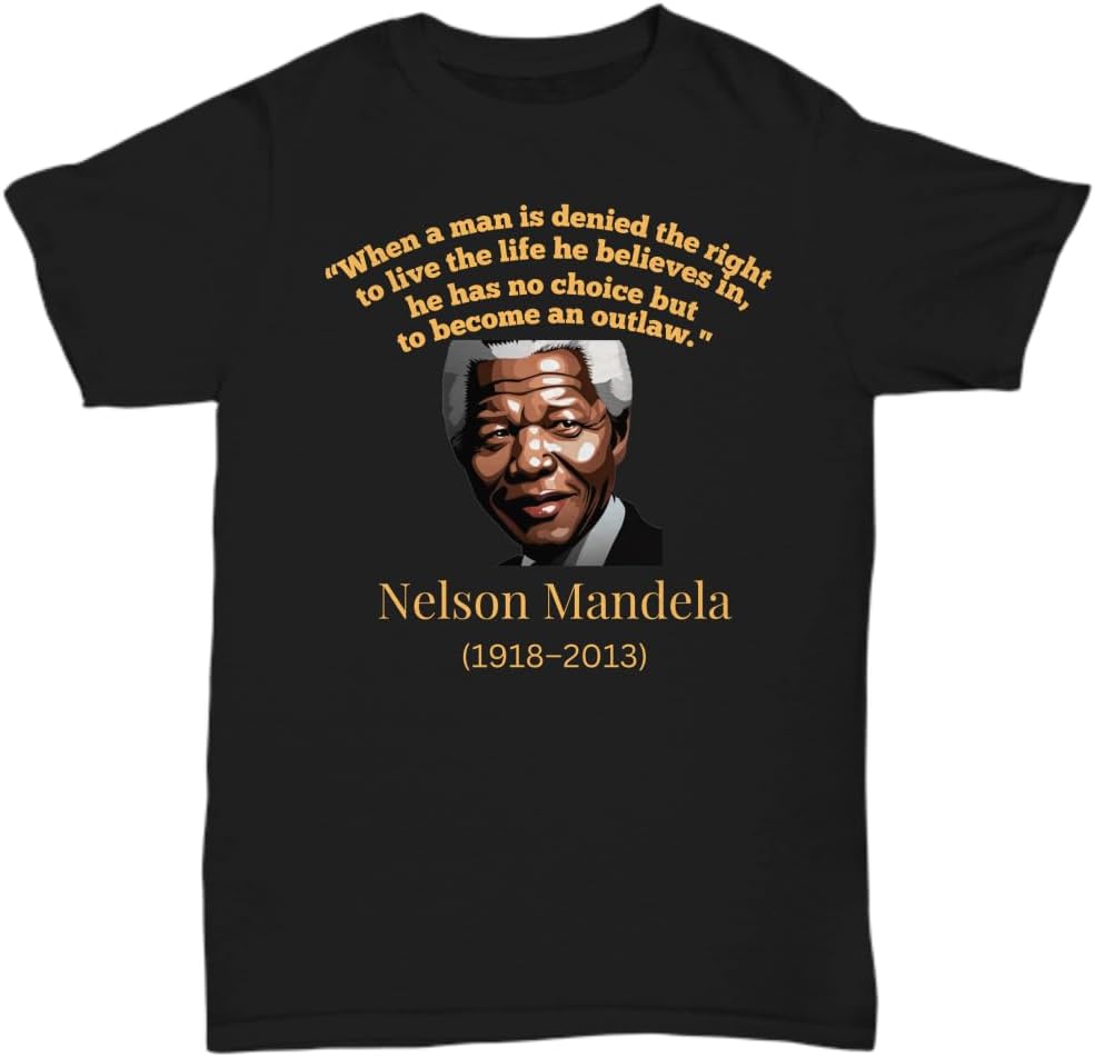 Nelson Mandela Quote Shirt Anti apartheid Activist South African ...