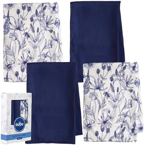 Amazon.com: DUDU Home Premium Microfiber Kitchen Towels Ultra Absorbent ...