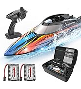 Amazon.com: ALPHAREV RC Boat with Case R308MINI 2 Packs 20+ MPH Remote ...